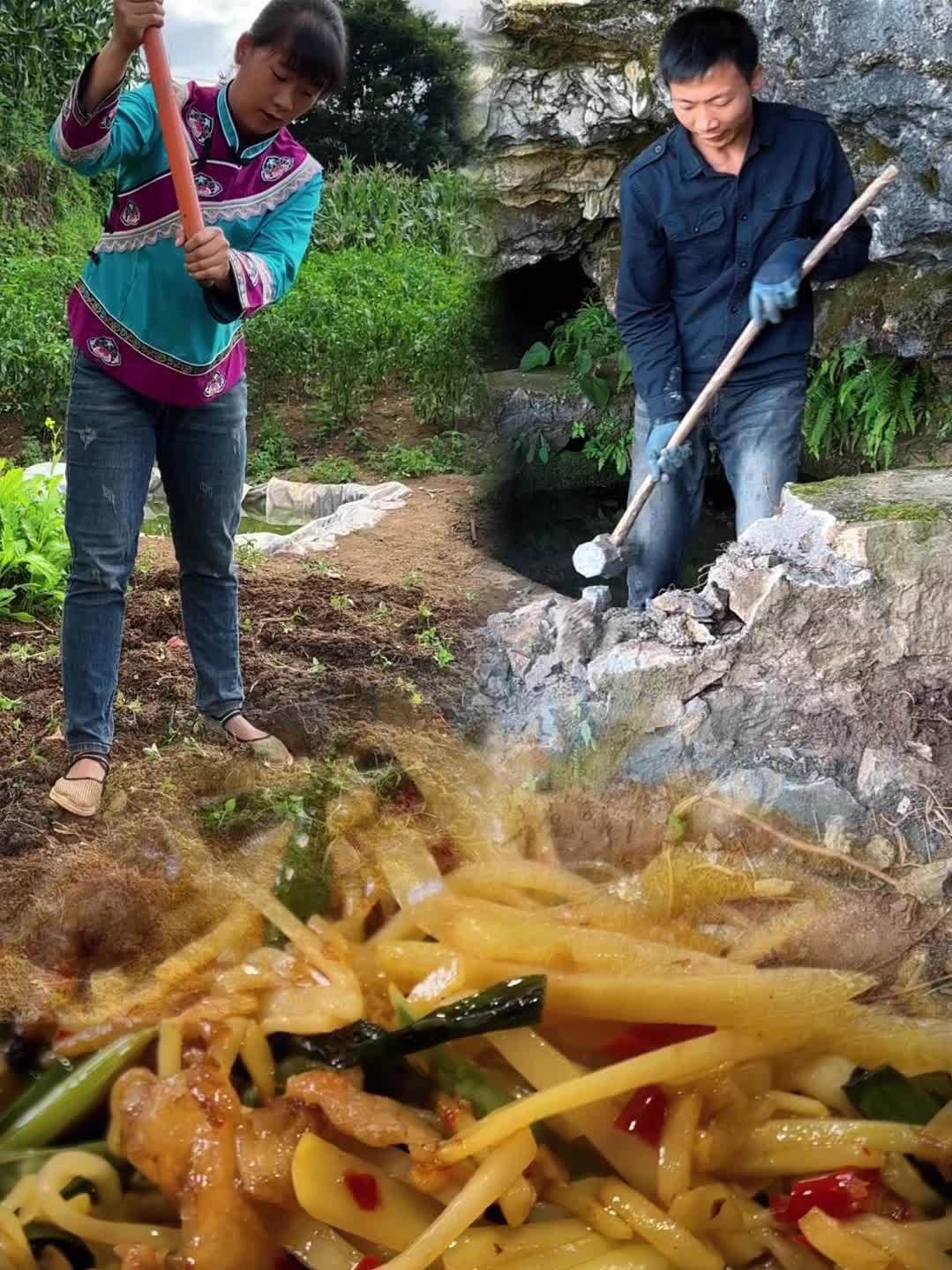 ...把这堵墙打了做个围栏#乡村振兴#新农人计划2022#乡村守护人#乡村...