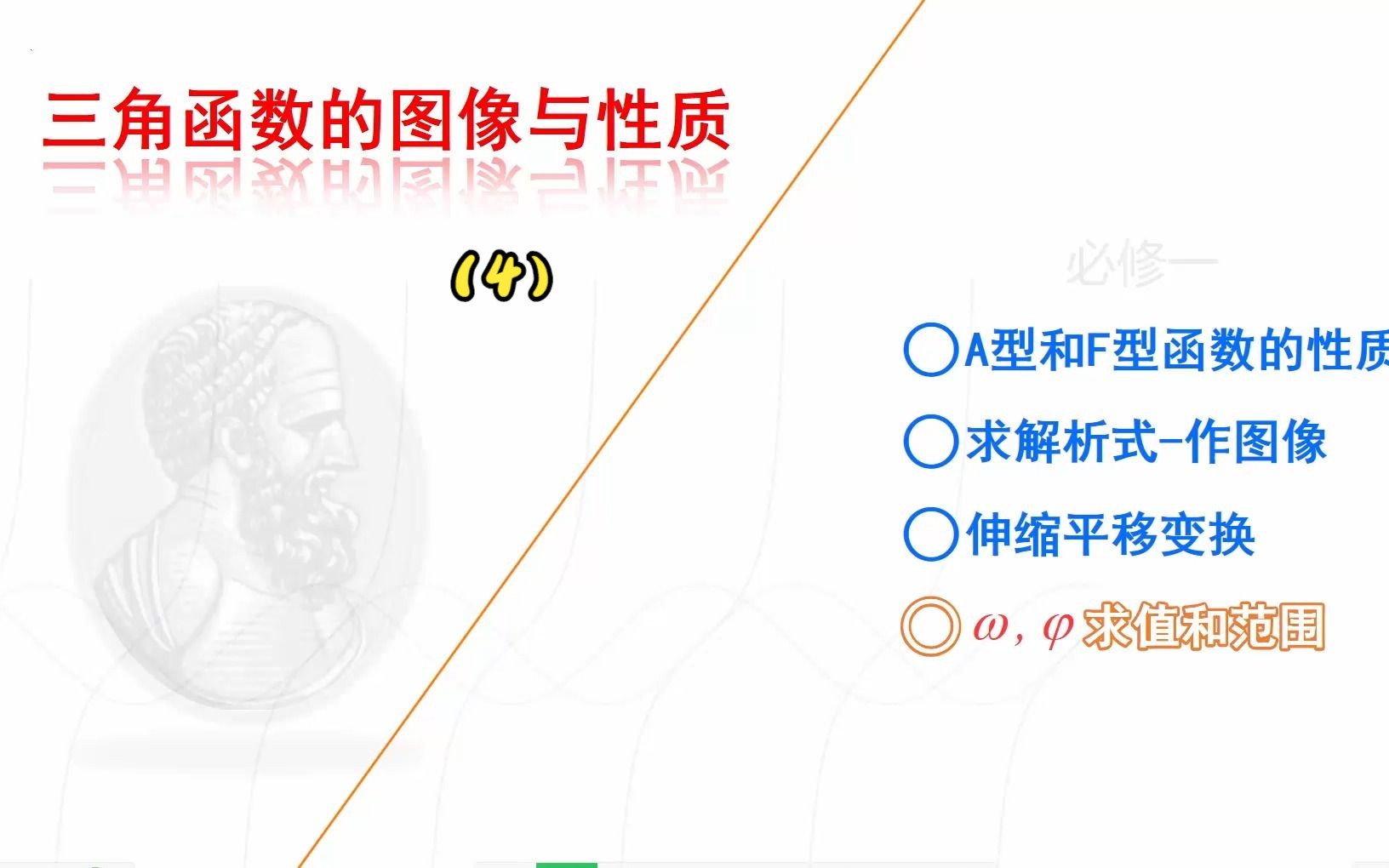 高一数学| 三角函数的图像与性质(四)【重要题型】