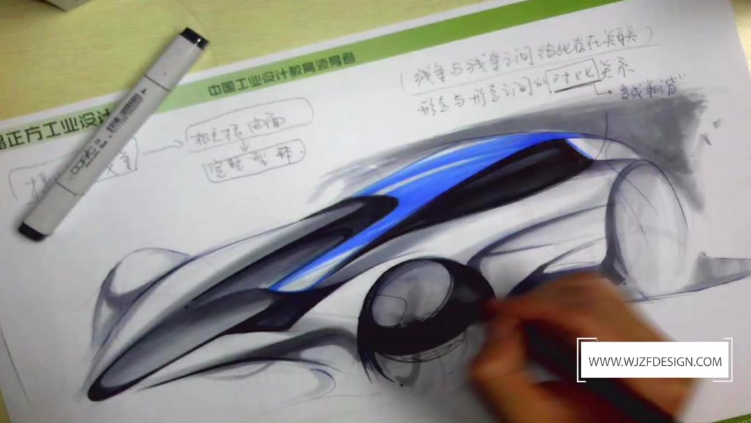工业设计手绘概念汽车设计手绘表达-下篇