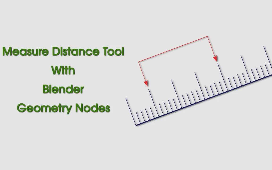 iBlender中文版插件Angle Tool 教程使用 Blender 几何节点测量距离...