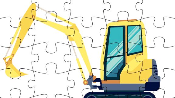 最新挖掘机工作模拟视频 工程车卡车等儿童益智游戏