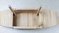 用雪糕棍制作迷你旅游船模型的方法!
