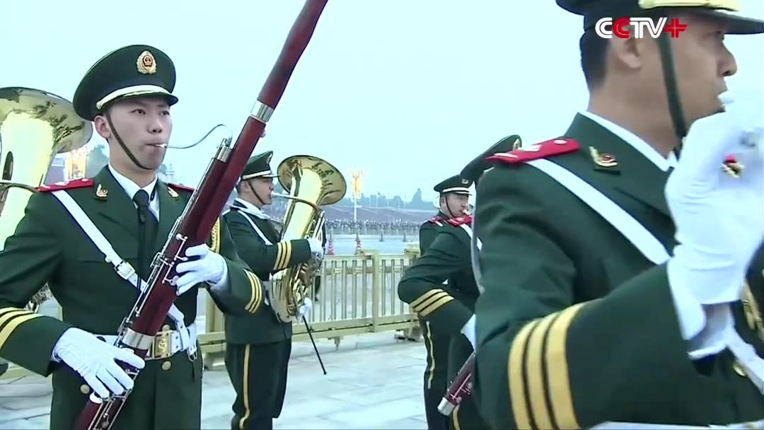 国庆节升国旗仪式,真帅!