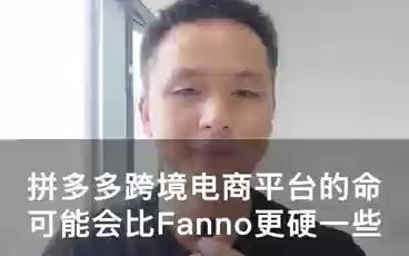 拼多多跨境电商平台的命,可能会比Fanno更硬一些