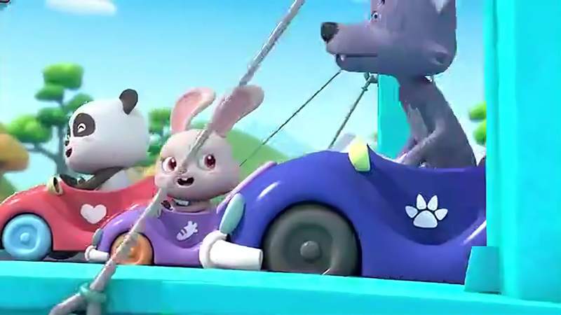 宝宝巴士疯狂怪兽车:怪兽车们正在建桥,为伙伴们搭起爱心桥梁