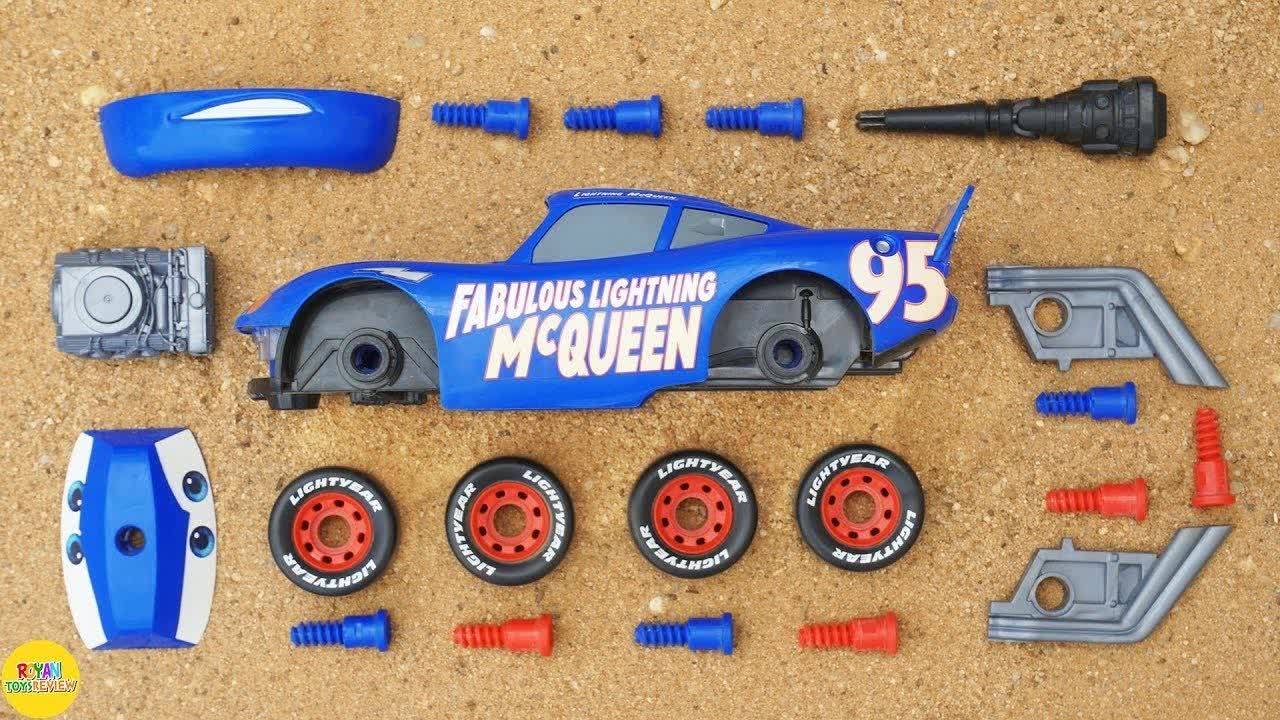 组装警车玩具,认知乐高汽车模型