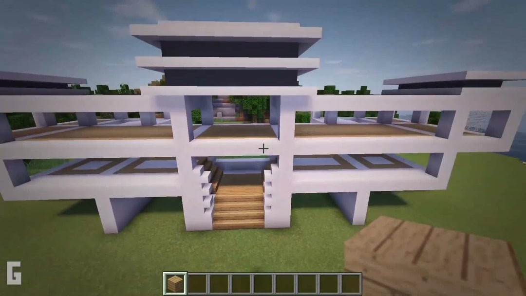 【我的世界建筑教程】教你建造一个现代豪宅