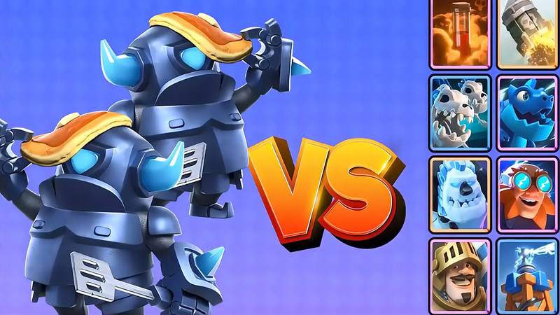 皇室战争:2个迷你皮卡PK所有卡牌,哪些卡牌能击败双皮卡?