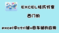 办公软件技巧分享excel和wps在表格中怎么使用ctrl和回车键