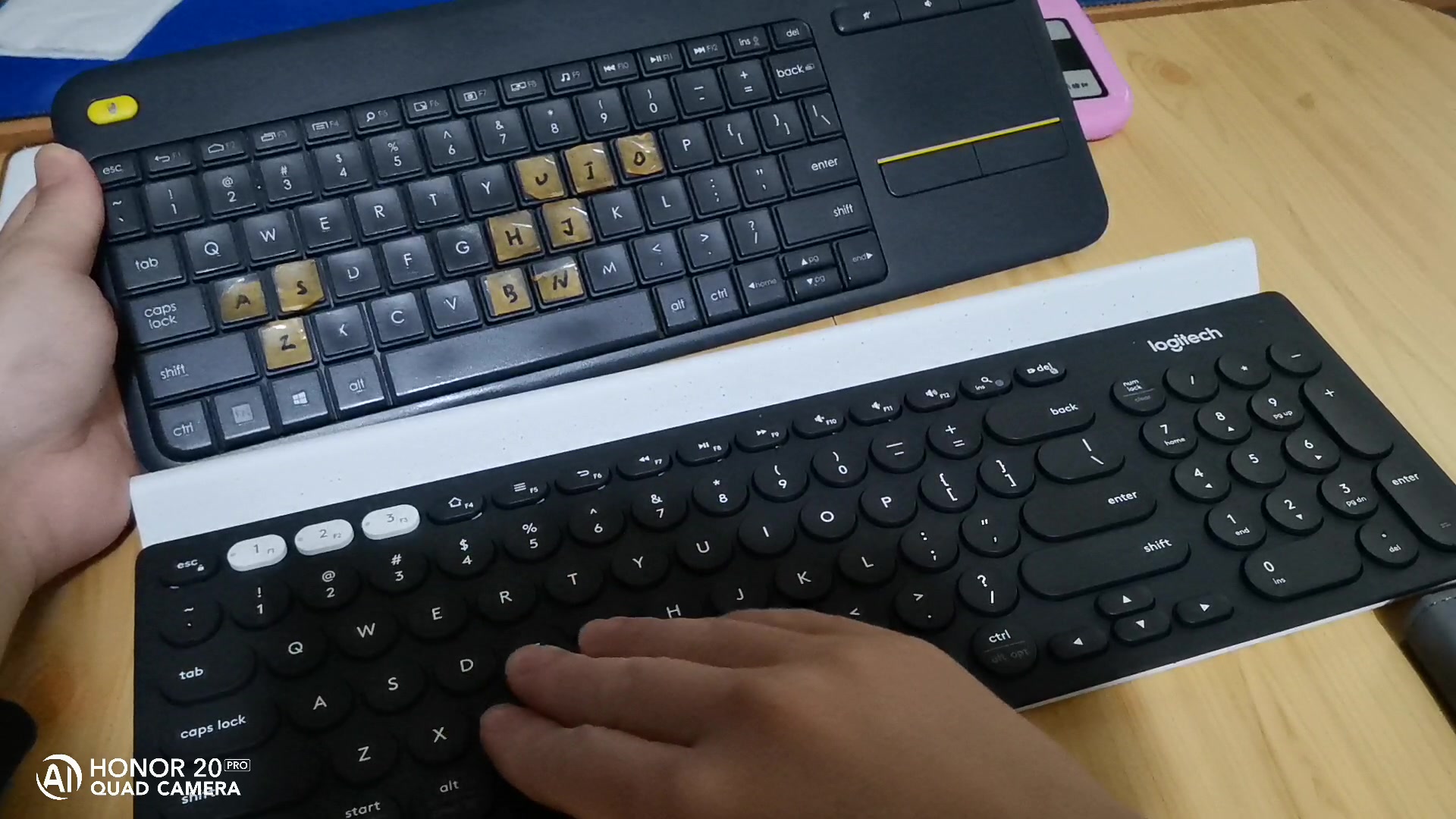 《油条开箱频道》罗技(Logitech) K780 多设备无线蓝牙键盘开箱一次...