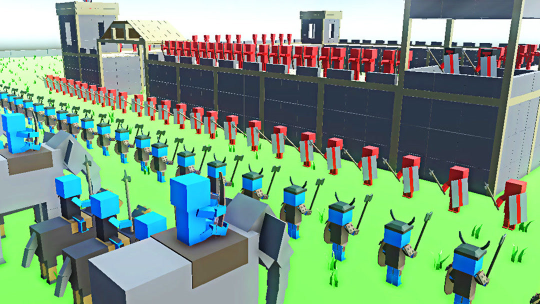 【小熙解说】方块战争模拟器 古代战争攻打城池