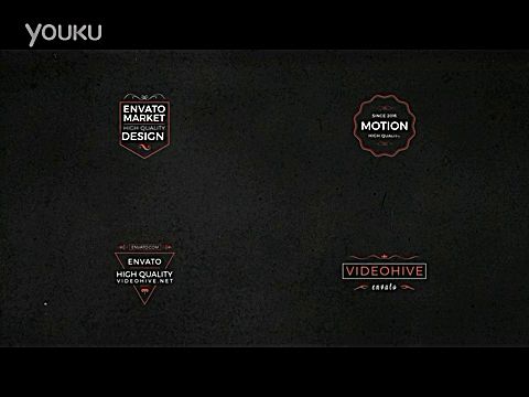 ae19060507 经典样式的徽章标签文本动画设计素材AE模板,共25组