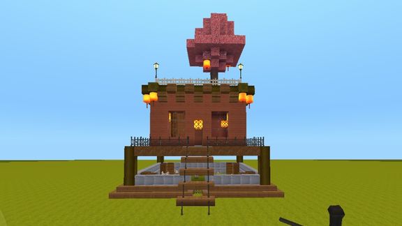 迷你世界:梨子建造小木屋,在生存中也可以建造这个房屋!