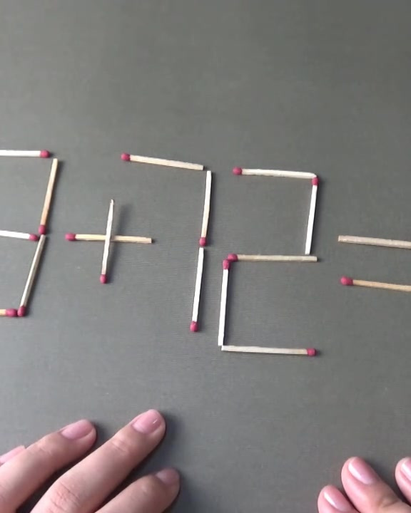 思维训练题:移动两根火柴,使68+72=91成立,这道题难度有点大!