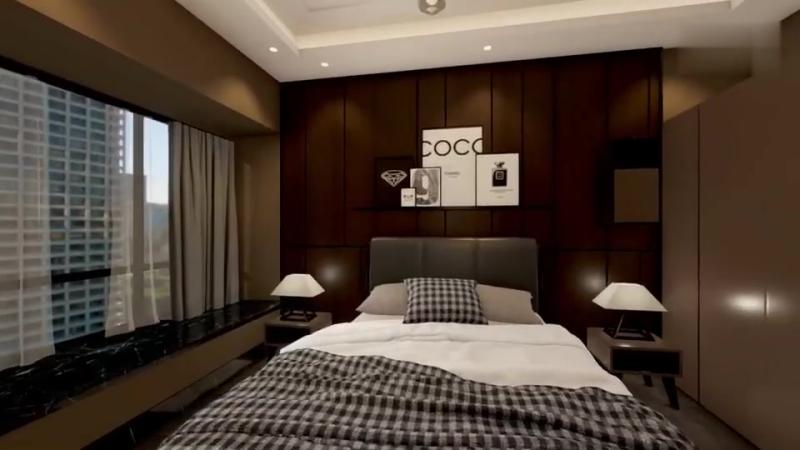 现代卧室装修效果图-三度云享家