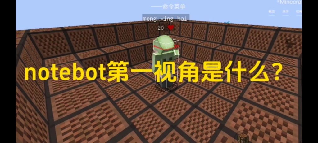 notebot玩家的第一视角是什么?