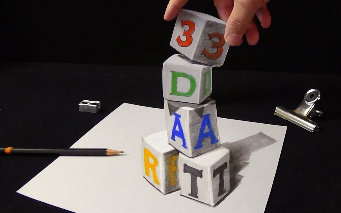 是谁遮住了我的双眼!?在纸上玩叠叠乐,屹立不倒