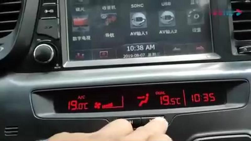 东风起亚K5空调控制面板液晶显示屏时间调整分享