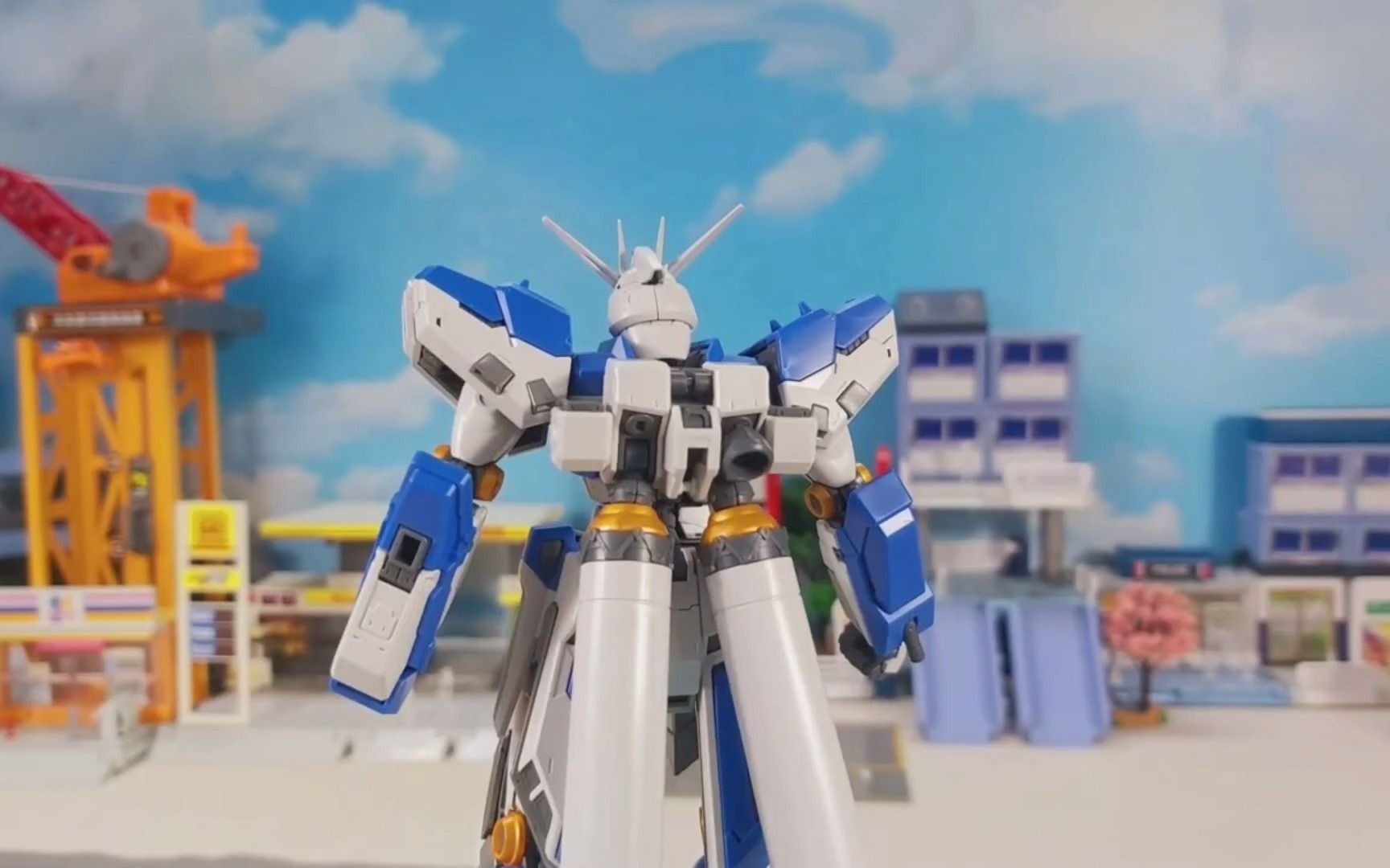 【定格动画】万代高达模型,RGHi Nu Gundam海牛高达模型