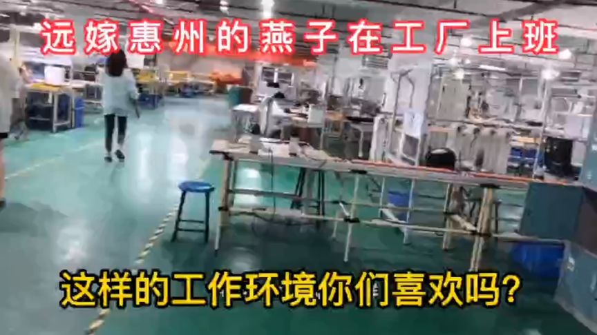 燕子实拍工厂上班环境,这样的工作环境你们喜欢吗?