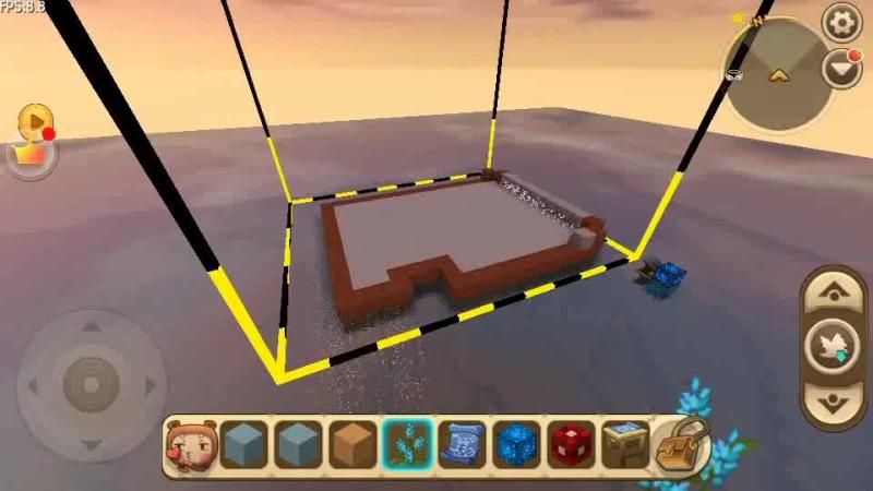 迷你世界秒建海上别墅,好厉害的样子!