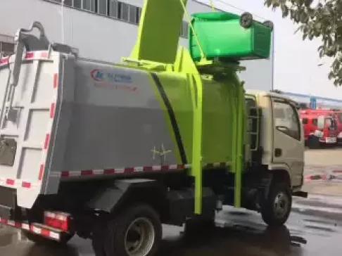 东风小型挂桶垃圾车 环卫垃圾车 压缩垃圾车 勾臂垃圾车138 7288 6668