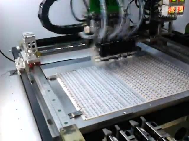 LED贴片机生产过程视频