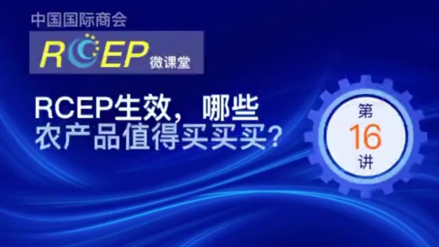 #中国国际商会RCEP微课堂·第16讲 RCEP生效
