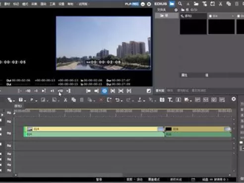 Edius pro 8教程:15剪辑模式的使用方法