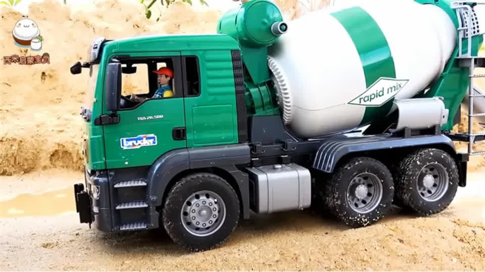 益智工程车救援队修路少儿益智早教动画工程车游戏