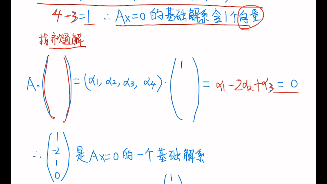 【自用线代】抽象方程组解的结构 基础解系 27题
