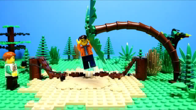定格动画-乐高搞笑故事之提姆和拉尔夫的丛林沼泽大冒险