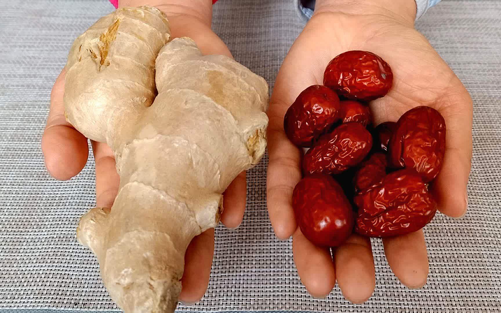 红枣加生姜,长期吃效果太好了,好多人都不知道,一年能省不少钱