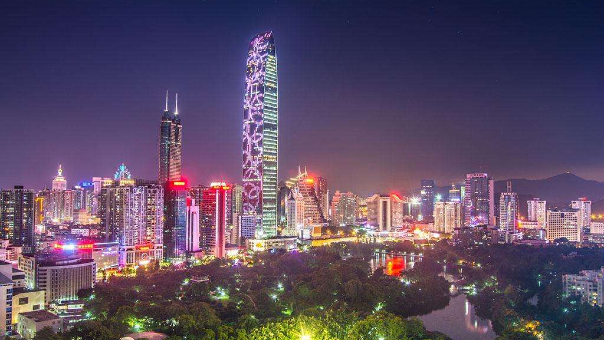 【航拍中国】璀璨深圳|无敌LED夜景