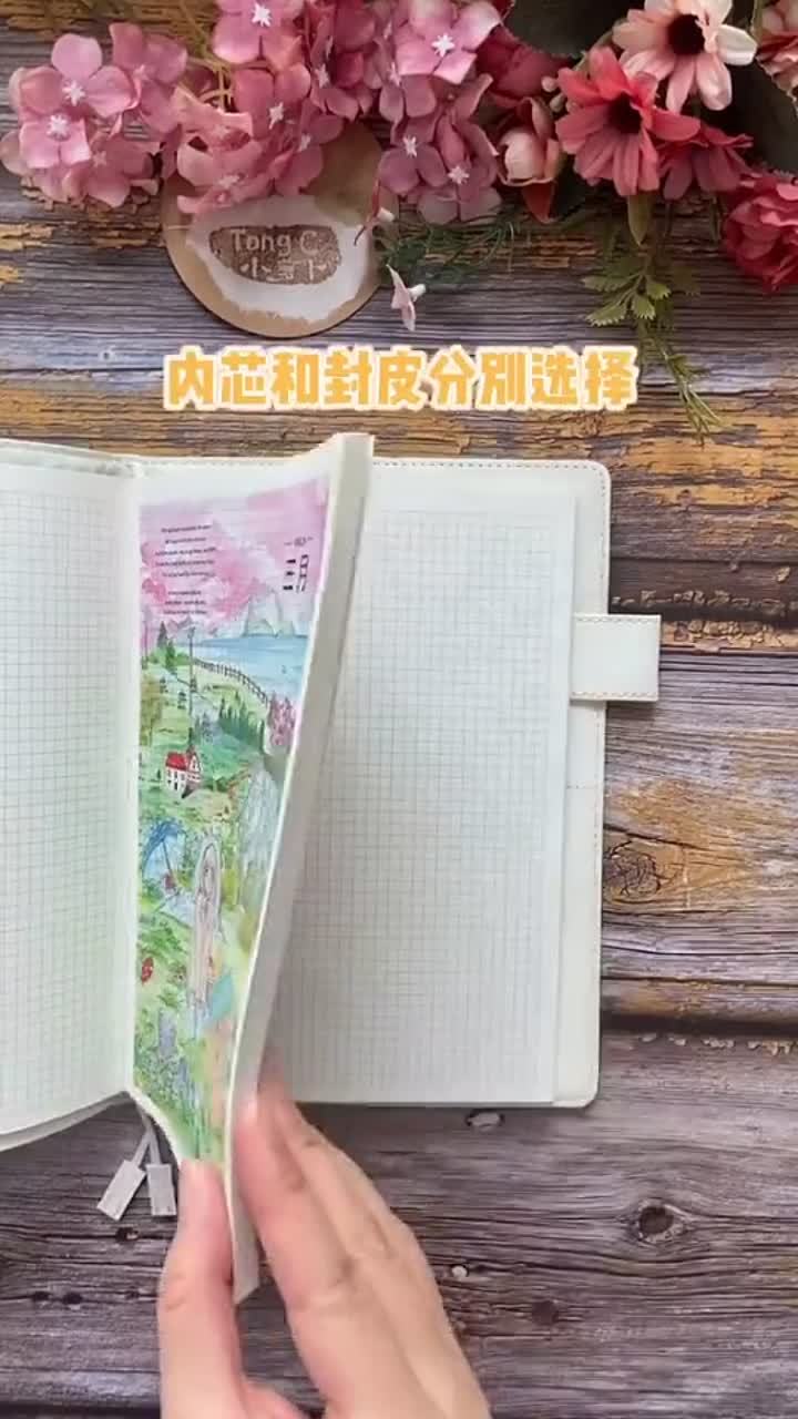 活页本可以看上个视频手帐本先选择类型再选择款式#手帐本
