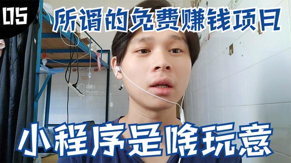 都在吹捧的赚钱项目,水太深,小伙花费一天了解爆火的小程序推广