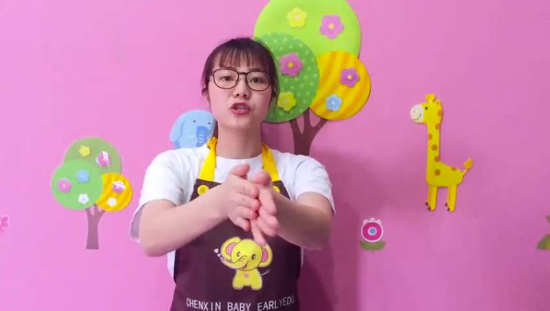 幼儿园手指律动视频《洗手歌》,简单的手指游戏