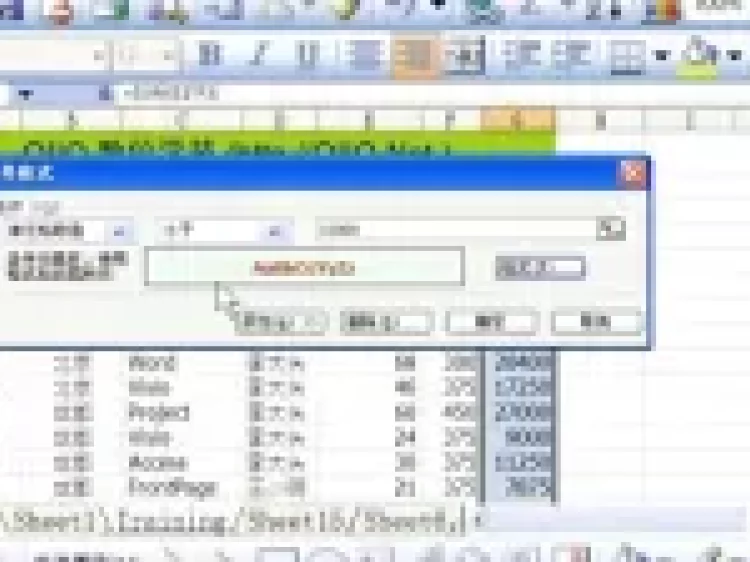 4-7 Excel 2003 实用基础课程:7.单元格的条件格式