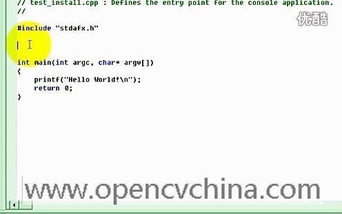 opencv视频教程经典20讲