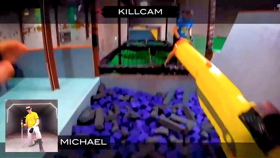 阿管游戏解说:真人CS,室内游乐场对战,精彩第一人称射击战斗!