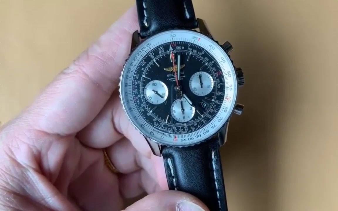 ...狼狈TWF百年灵航空计时腕表43mm_7750计时机芯没有一个升级多余