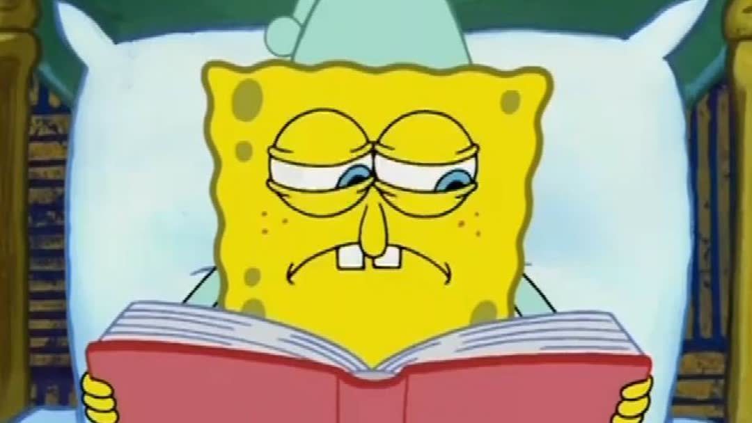 海绵宝宝:晚上读到恐怖故事,被各种东西吓到,完全没有睡好