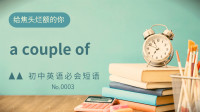 初中英语常考短语精讲0003 a couple of