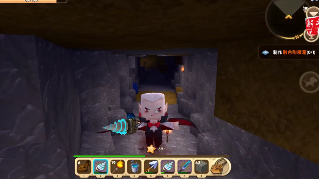 迷你世界生存 这个地图挖钻石就是莫名的运气爆炸