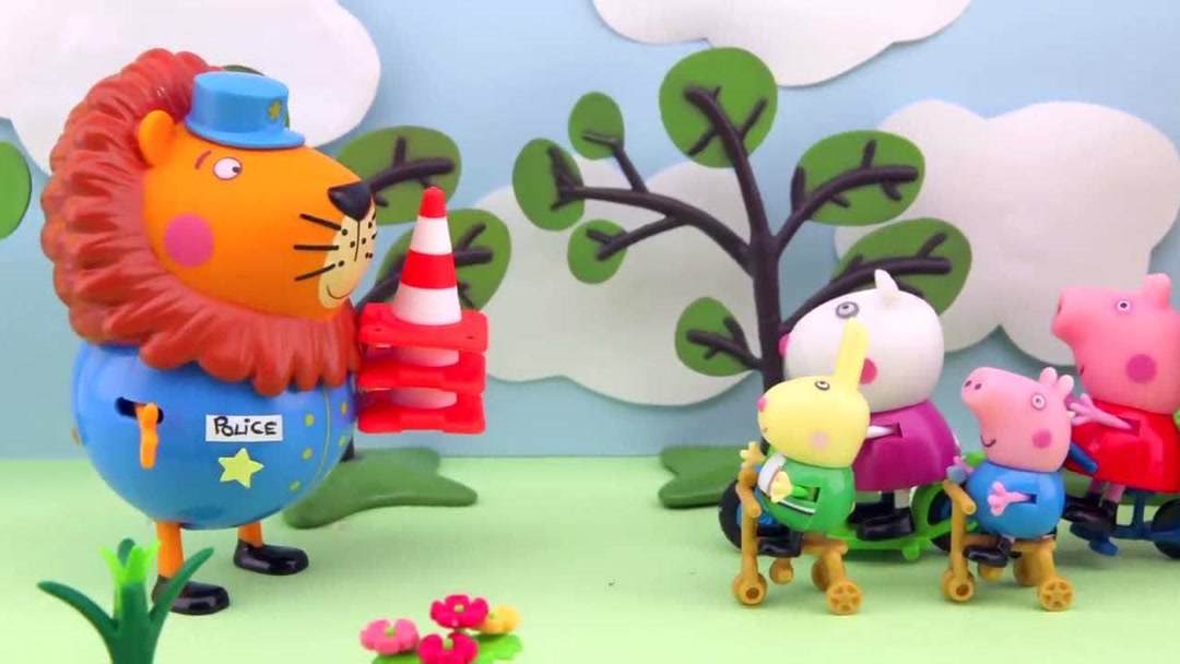 自行车比赛——小猪佩奇【儿童动画】