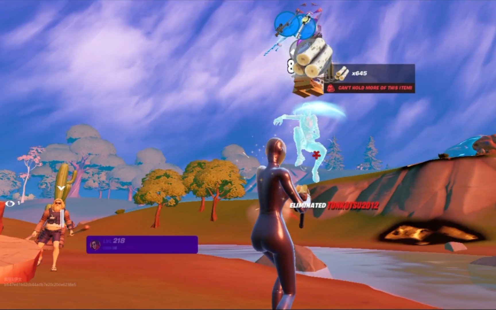 【堡垒之夜】手机玩家纯黑皮肤有板模式吃鸡挑战