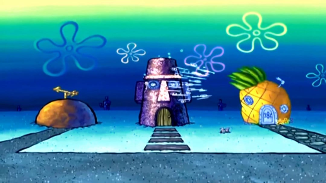 海绵动画:海绵闹钟真强,章鱼哥受不了,章鱼哥房子也受不了