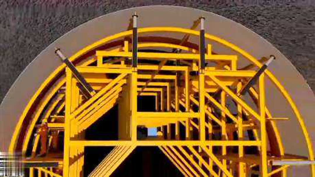 「案例实操-施工视频」111 隧道机械化施工工艺流程动画轨道工程