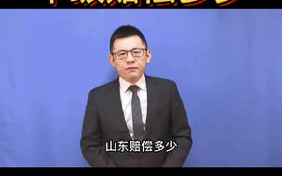 人损两个十级,山东赔偿多少?