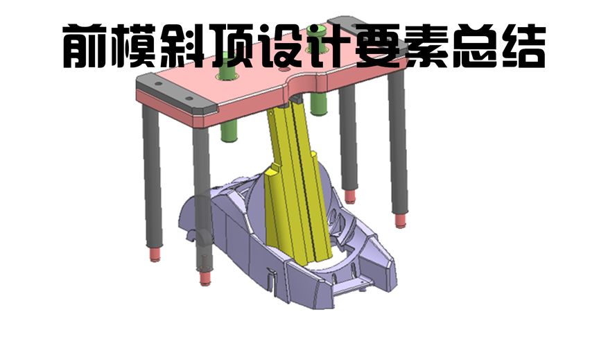 前模斜顶设计要素总结,搞懂驱动复位导向,模具结构轻松解决
